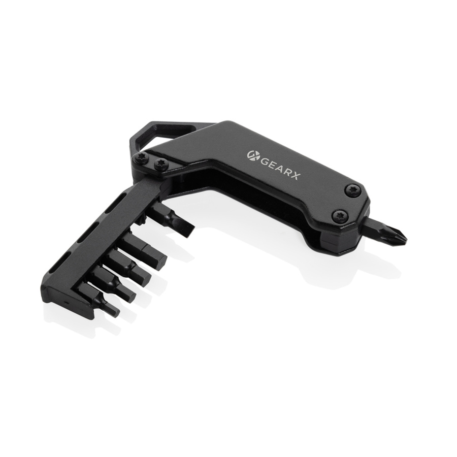 Купить Мультитул GearX с битами 6 шт., сталь, - P514.5201, черный по ...
